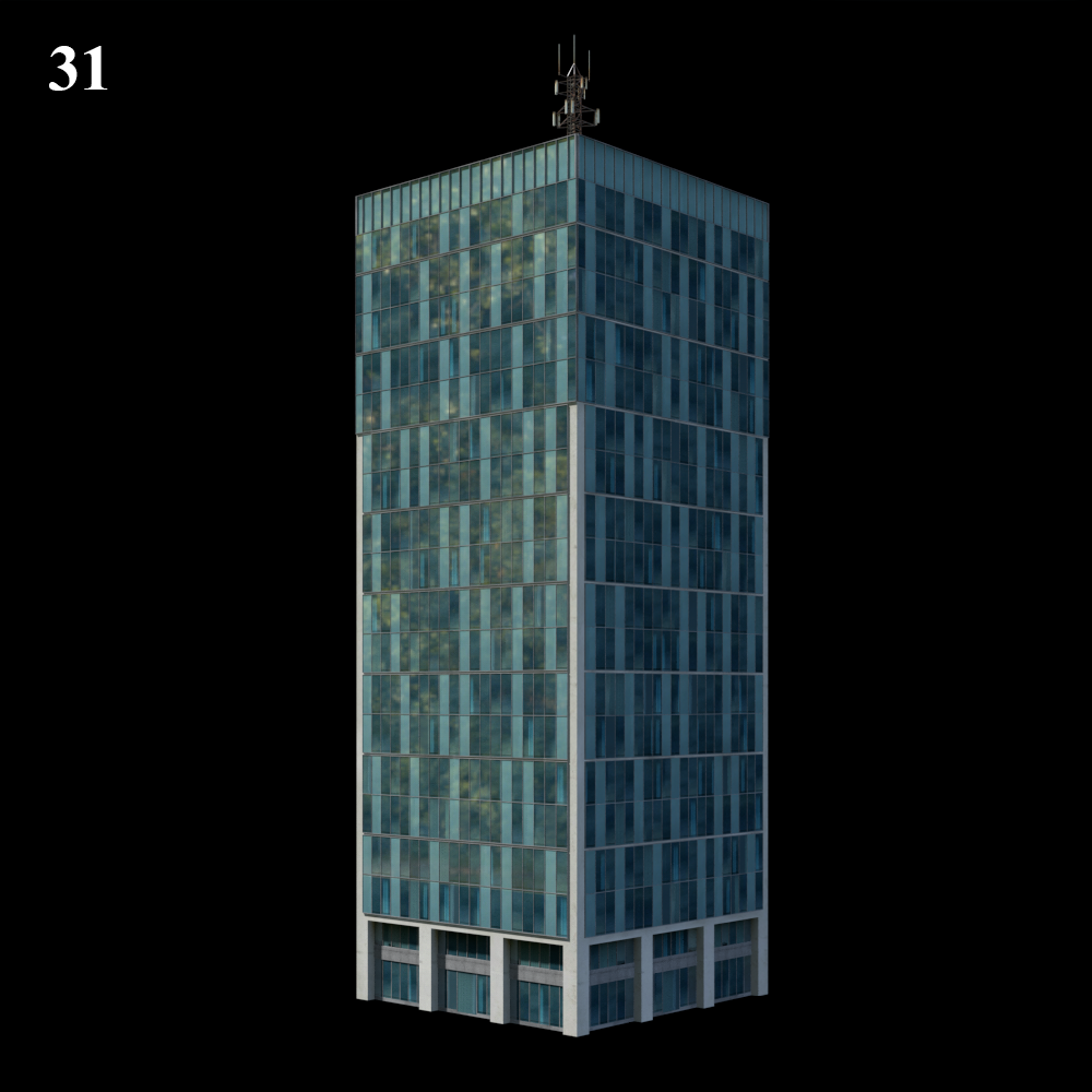 Modern Office Building Proxy Model for SketchUp - Proxy DND