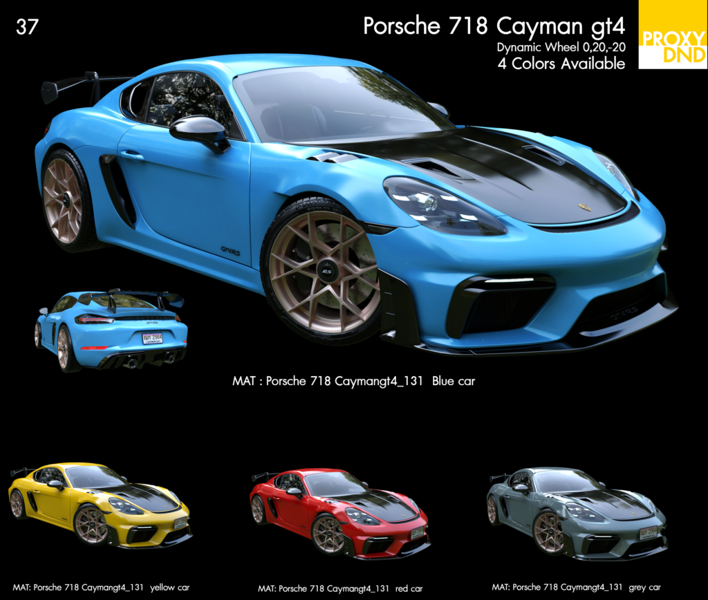 Porsche 718 Cayman GT4 Model - Proxy DND